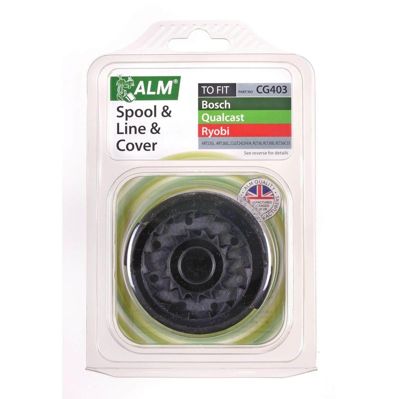 New ALM Spool And Line Spool Cover Kit Qualcast Ryobi Bosch Trimmers ...