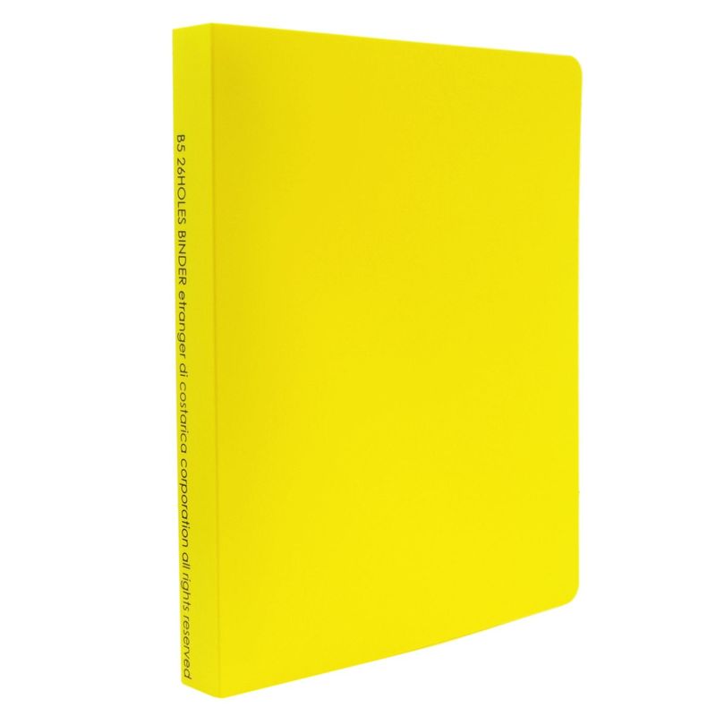Limited product Solid B5 26 Hole Binder [Yellow] splash color/Splash ...