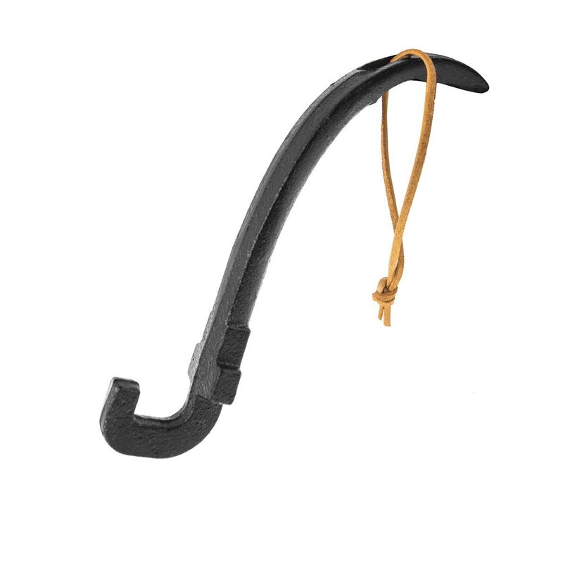 AJinTeby Grill Grate Lifter Cast Iron Universal Cooking Grid Lifter for ...