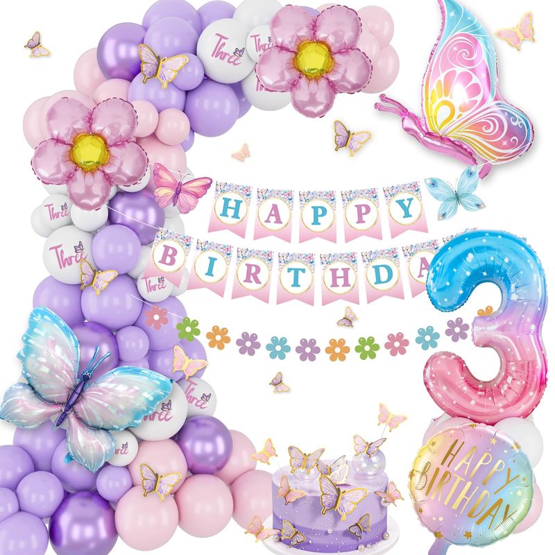 3rd Birthday Decorations for Girls, Threenager Birthday Decorations ...