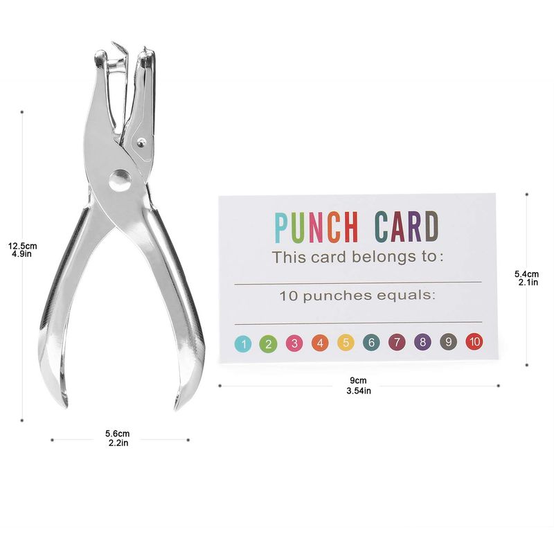 ONEDONE Punch Cards (Pack of 200) Reward Punch Cards for Classroom ...
