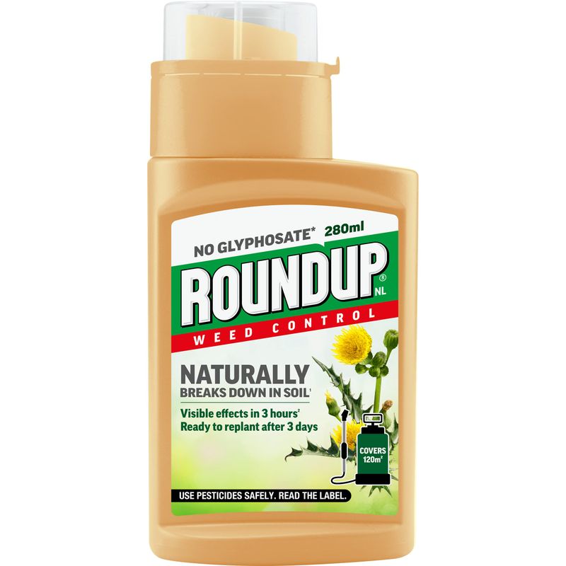 Roundup 100% NATURAL CONCENTRATE - 280 ml, Coverage 120 m² (Glyphsate ...