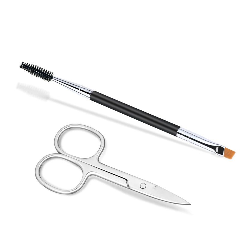 Eyelash Scissors Eyebrow Scissors Lash Scissor Brow Brushes for ...