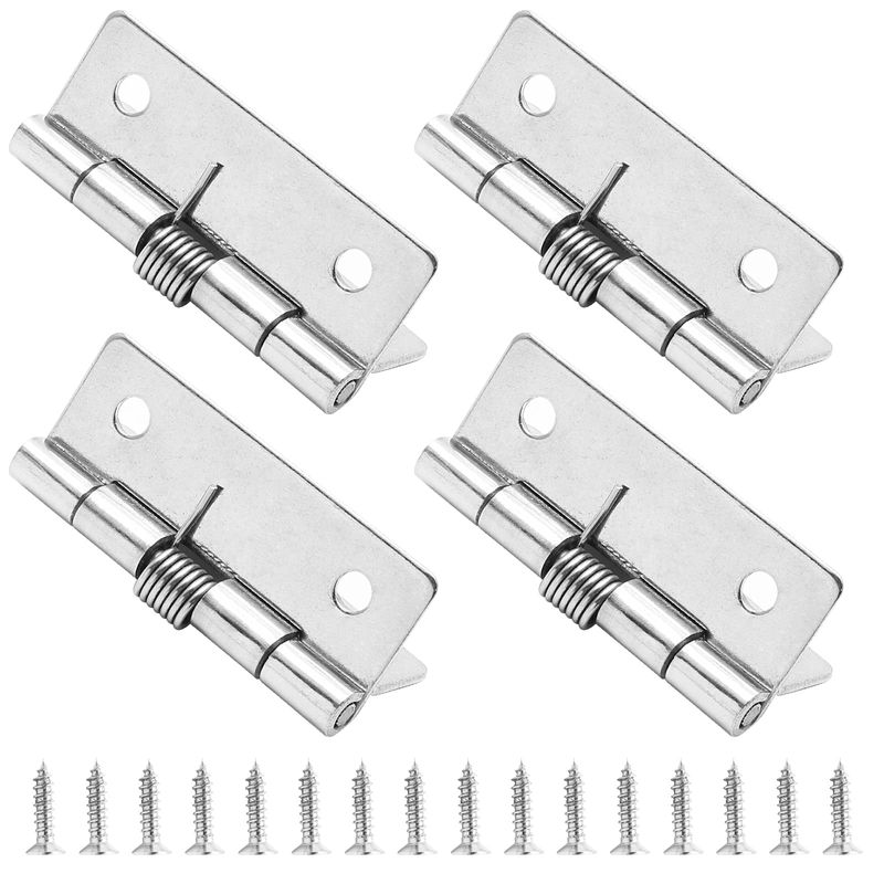 Yoohey 4PCS 2 Inch Spring Hinge Self Closing Hinge, 304 Stainless Steel ...