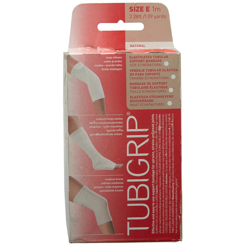 Tubigrip Elasticated Tubular Support Bandage Natural Size E 1 Metre ...
