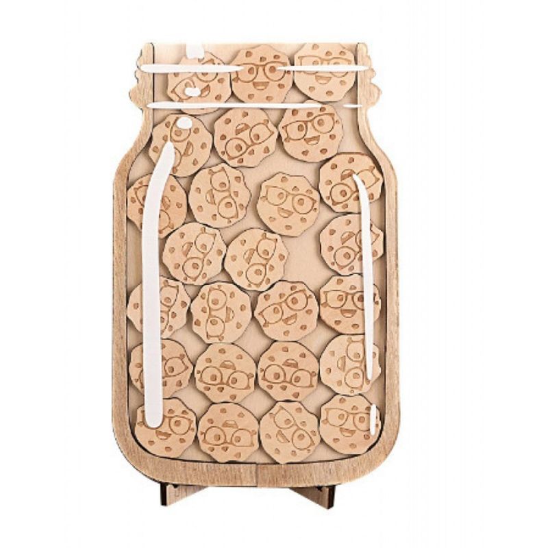 Reward Jar With Tokens, Wooden Reward Jars And Smile Cookie Tokens ...