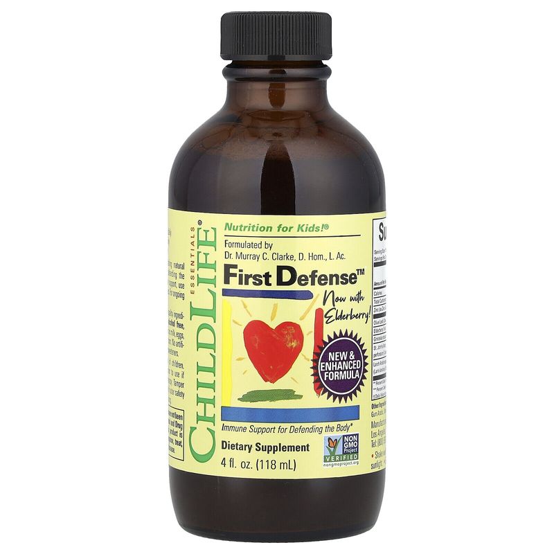 ChildLife First Defense 4 fl oz 118 5 ml Alcohol-Free, Casein-Free, Egg ...
