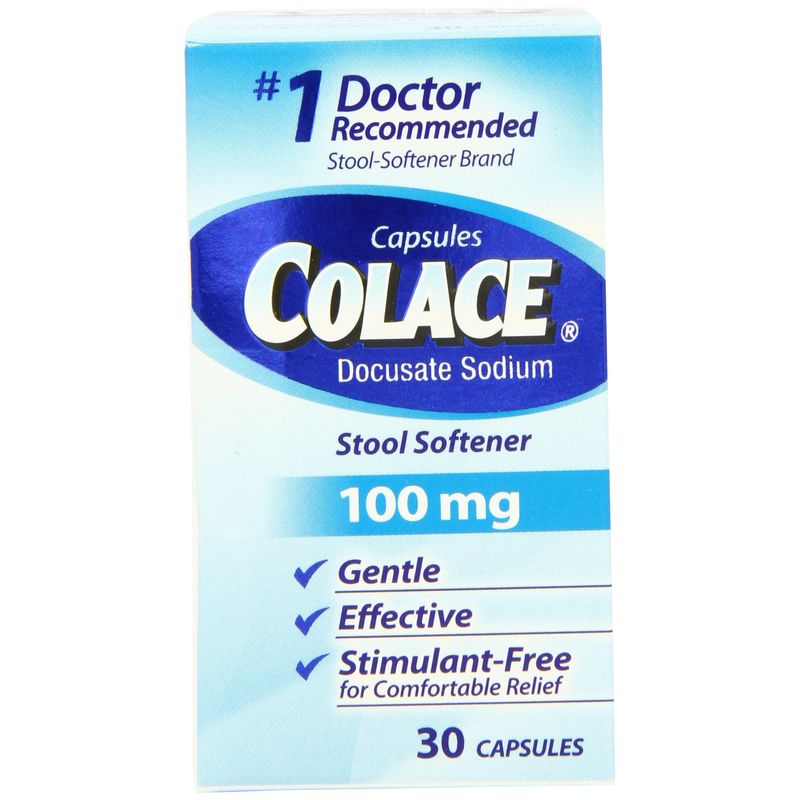 Colace 100mg, 30-count Boxes (Pack of 2) - EveryMarket