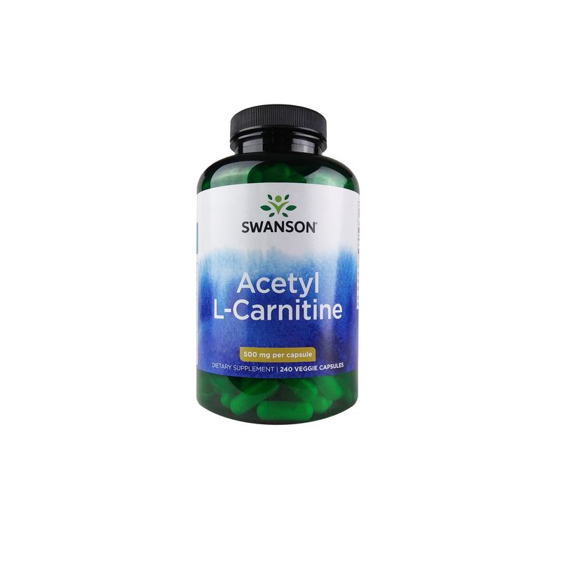 Swanson Premium Acetyl L-Carnitine Antioxidant Protection 500mg, 240 ...