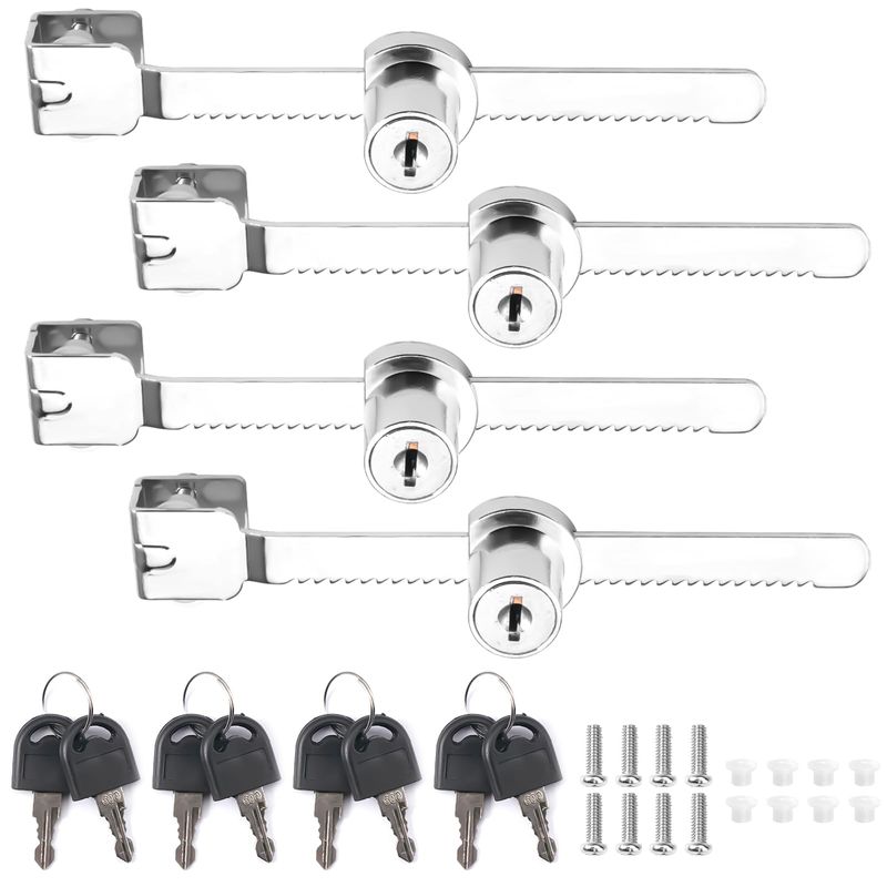Set of 4 Terrarium Lock with Key Equal 141 mm Rack Lock Rust Protection ...