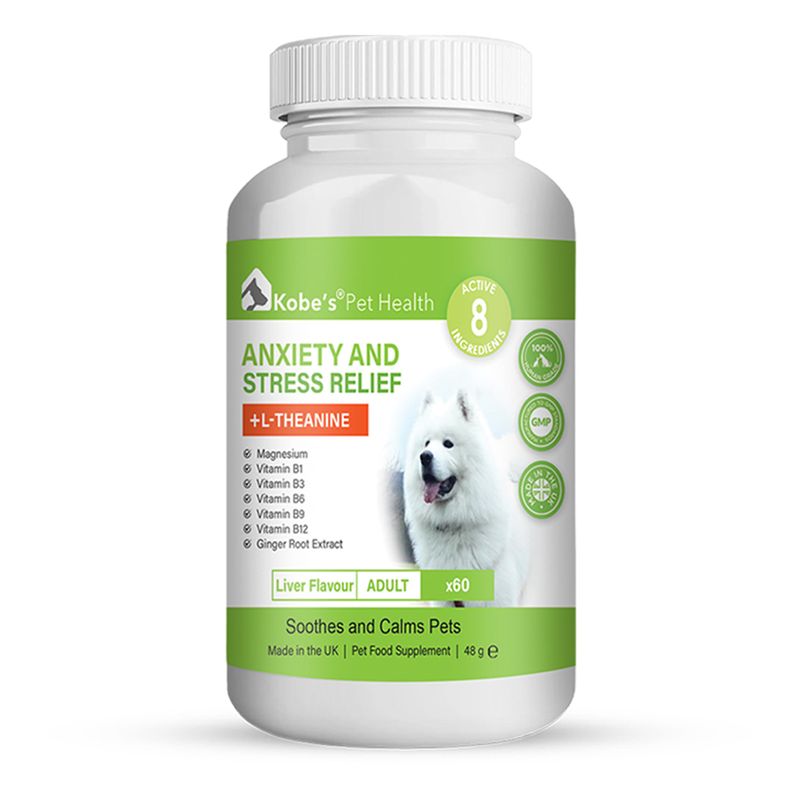 Dog Calming Tablets by KOBE'S | Dog Travel Sickness Tablets, Helps to ...