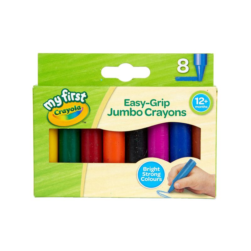 CRAYOLA MyFirst Jumbo Crayons - Assorted Colours (Pack of 8) | Easy ...