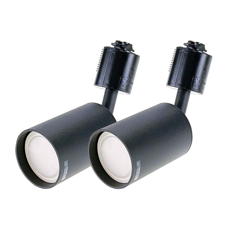 Duct Rail Spotlight Cylinder Type GU10 Base LED Bulb 6W Color Black ...