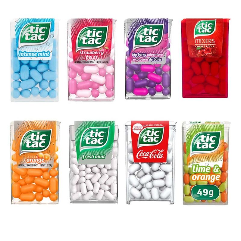 TIC TAC MINTS - Pick and Mix - Choose any 5 Flavours from 8 different ...