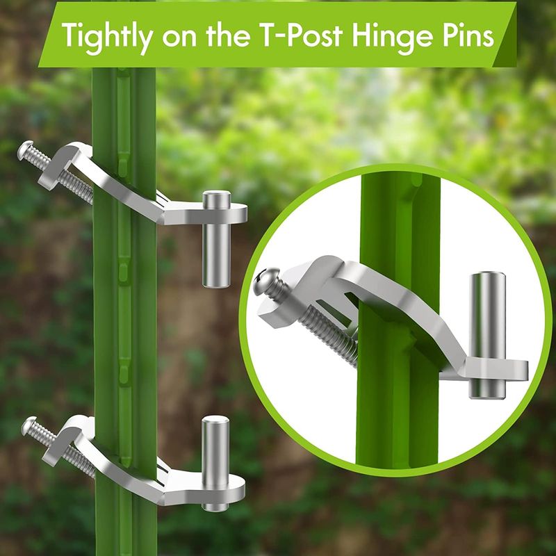T-Post Gate Hinge Pins - Heavy Duty Gate Hanger, Hang a gate from a ...