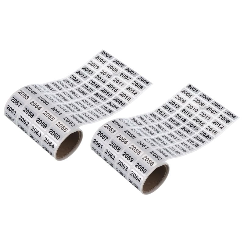 uxcell Sequential Number Stickers Inventory Labels Black Numbers for ...