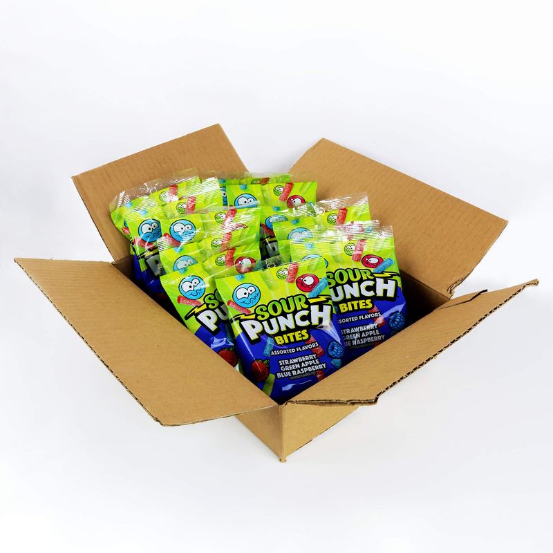 Sour Punch Bites, Assorted Sweet & Sour Fruit Flavors, Chewy Candy, 5 ...