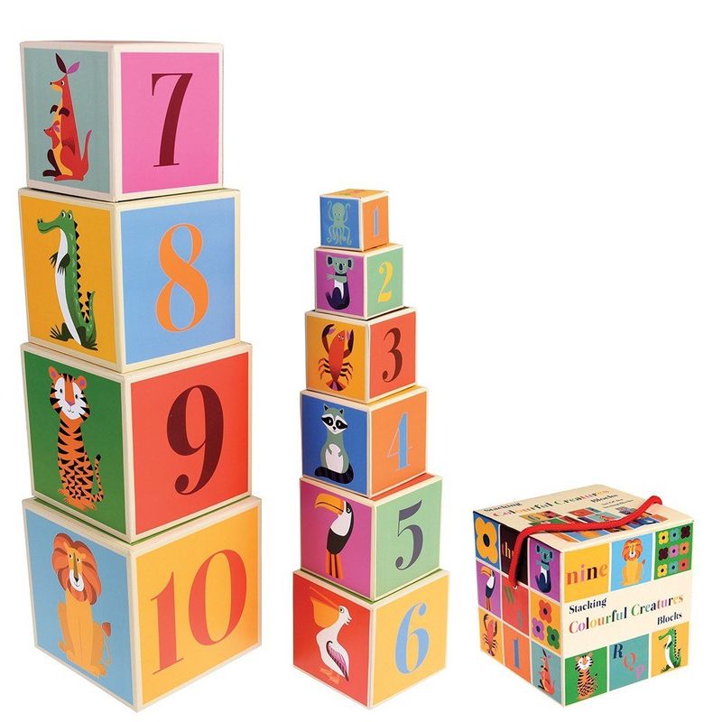 Rex London Kids' Alphabet & Number Stacking Blocks (choice of design ...