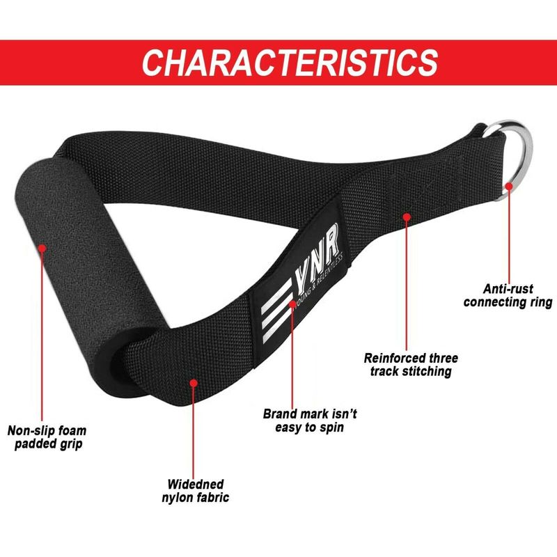 Exercise Handles Heavy Duty Cable Machine Attachments D Handle Stirrup ...