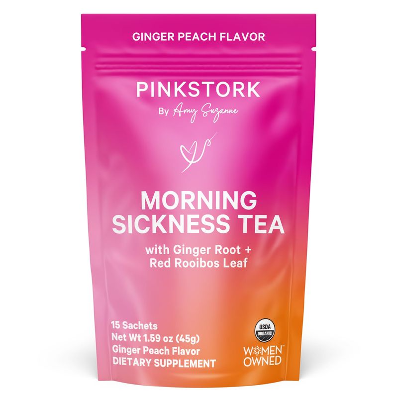 Pink Stork Organic Morning Sickness Pregnancy Tea - Hot or Iced Tea ...