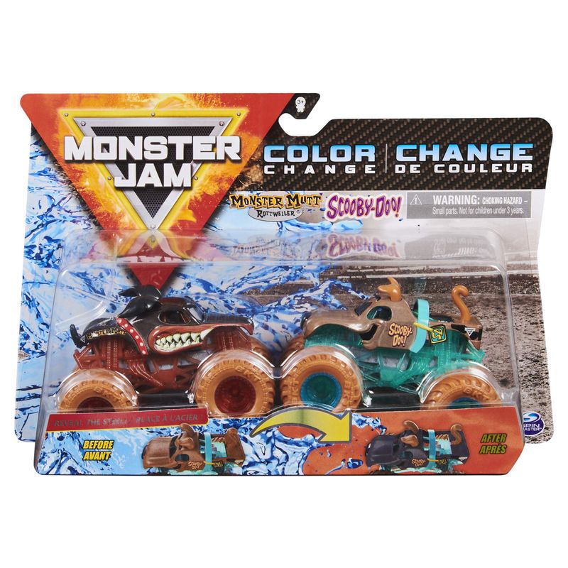Monster Jam, Official Monster Mutt Rottweiler Vs. Scooby Doo Color ...