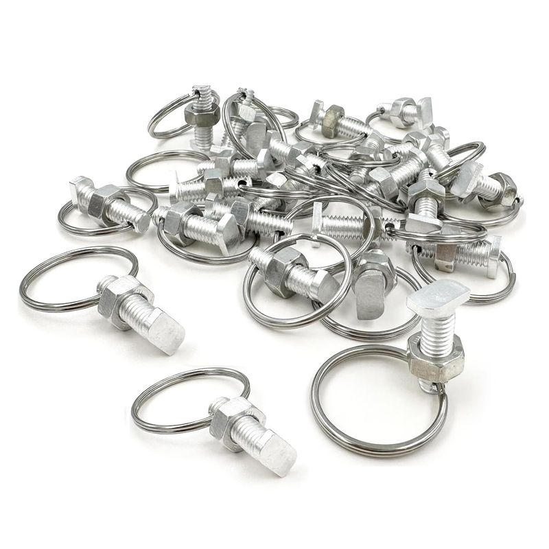 20pcs Greenhouse Screws and Rings Hammer Head Screws with Nuts and Ring ...