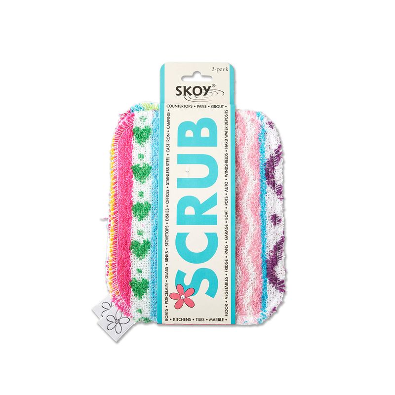 Skoy Scrub, 2-Pack , Non-Scratching, Reusable Scrub for Kitchen and ...