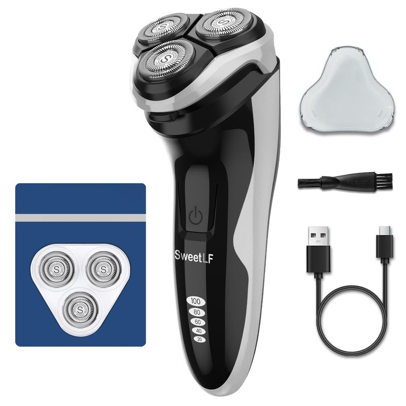 SweetLF Electric Razor for Men with Plus 3 Blades, 120 Min Shaving, (1H ...
