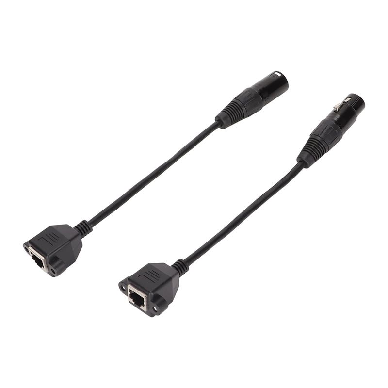 XLR 3pin to RJ45 Adapter Cable,1 Pair XLR Male to RJ45 Female Network ...