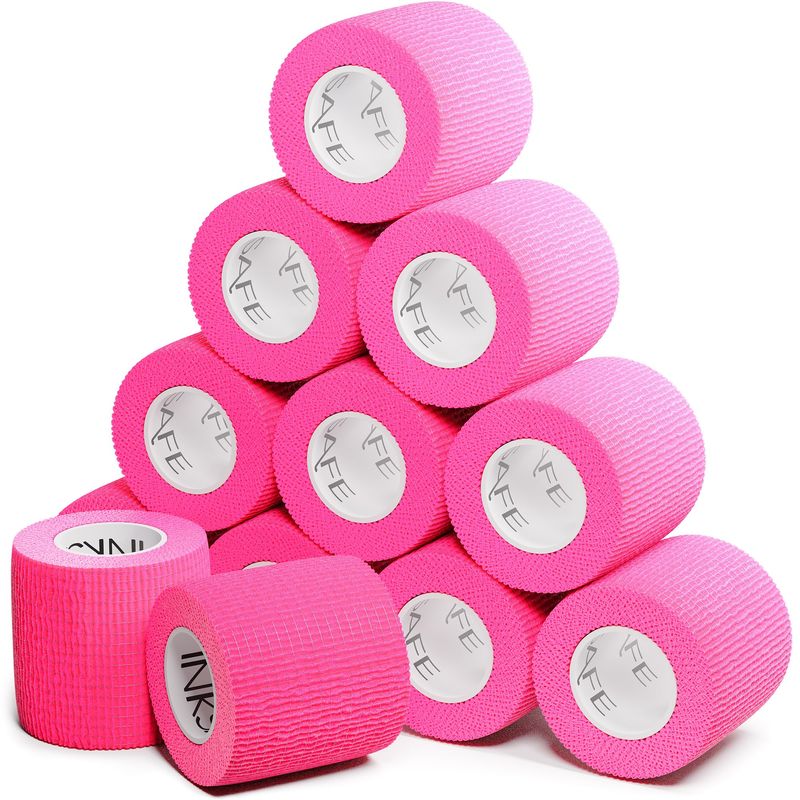 Inksafe Pink Self Adherent Cohesive Bandages 5cm x 4.5m Box of 12 ...