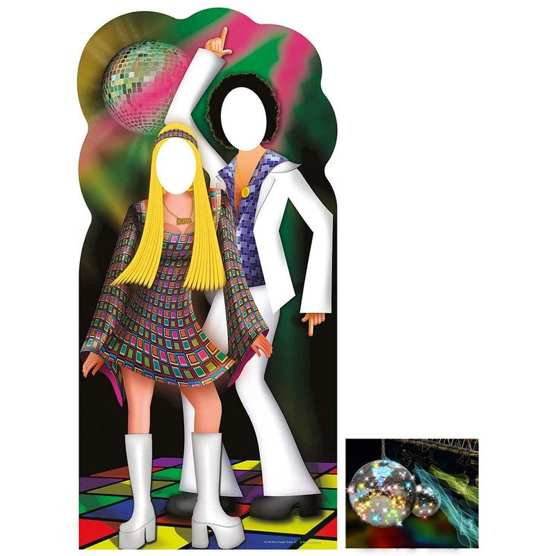 Disco Couple Stand In - Stand In Lifesize Cardboard Cutout / Standee ...