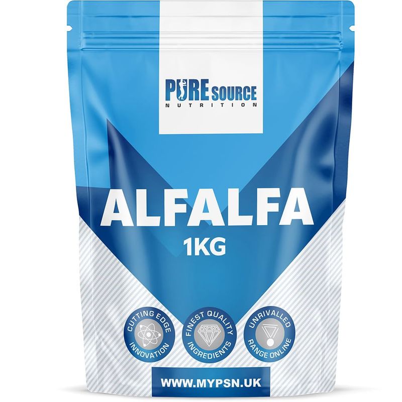 Organic Alfalfa Powder 1Kg Support Energy and Stress, Vegan Keto Green Superfood Supergreen Raw ...