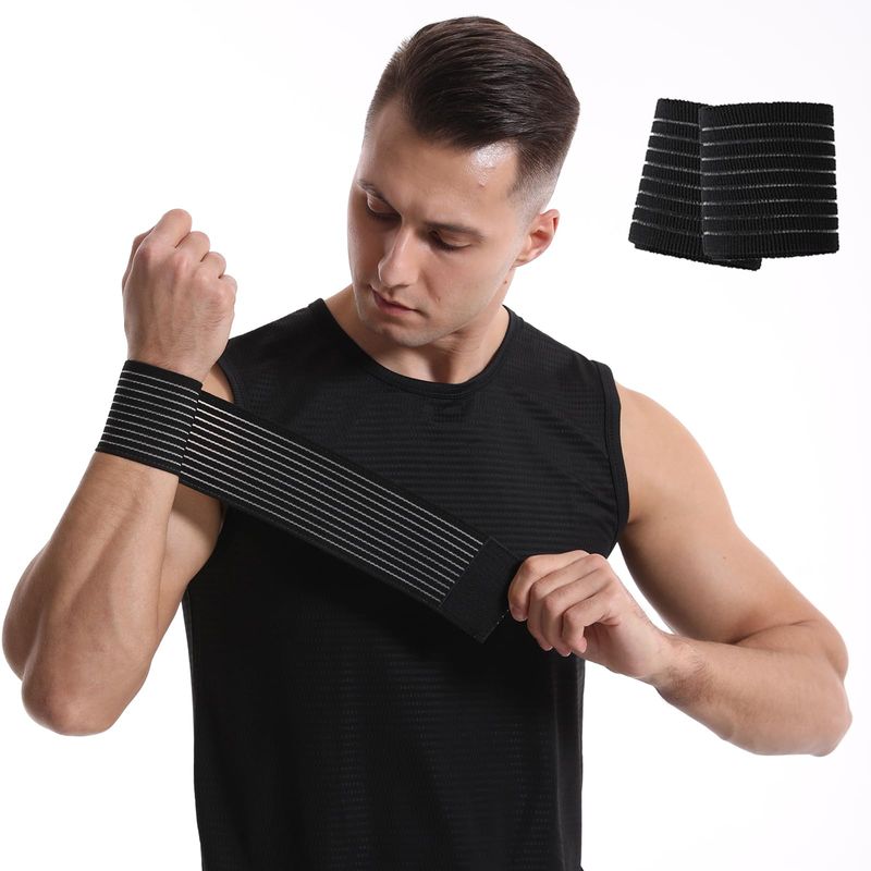 2 Pack Wrist Brace Wrist Straps for Weightlifting, Wrist Straps Lifting ...