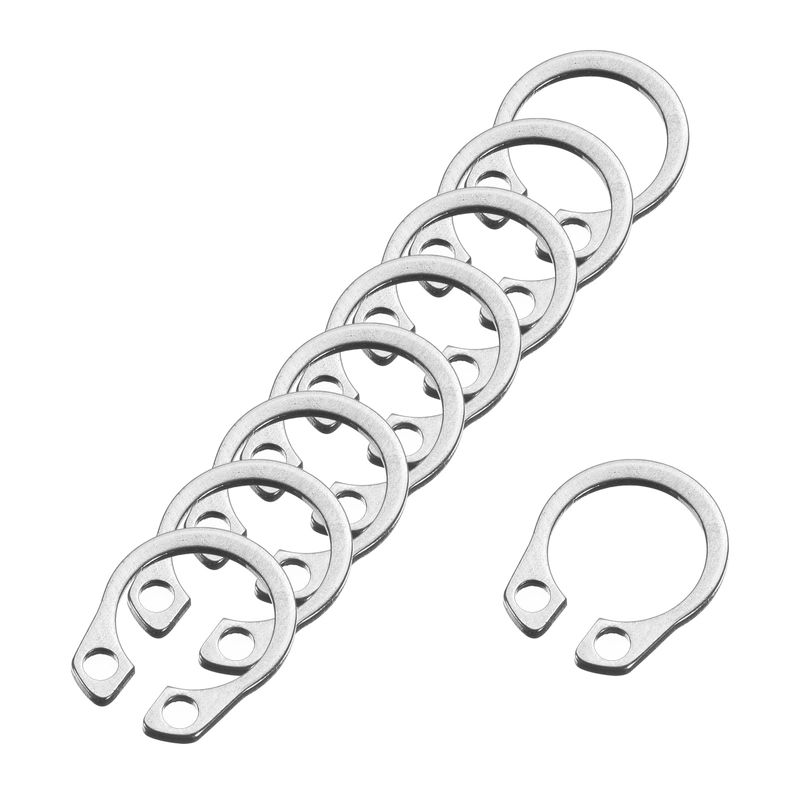 uxcell 30 Pcs External Retaining Rings, 11mm 304 Stainless Steel ...