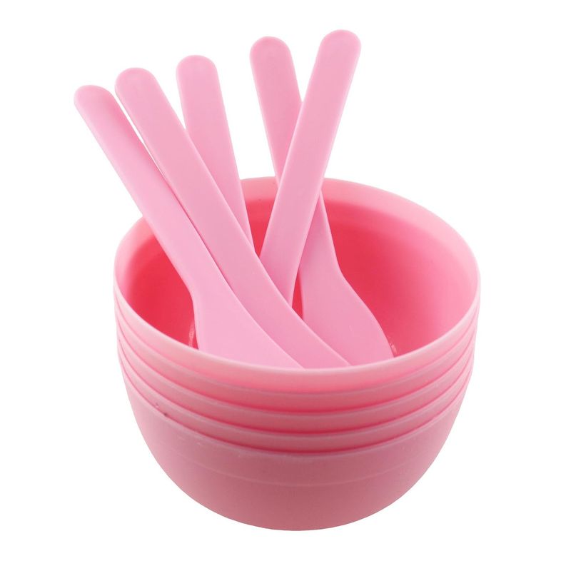 TAODAN 6PCS DIY Glue Mixing Plastic Bowl with Glue Mixing Spoon Pink ...