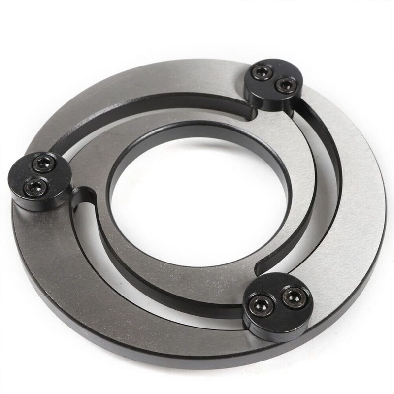 Jaw Boring Ring Three-Jaw Chuck Steel Adjustable Soft Jaw Boring Ring for CNC Lathe Chuck Soft ...