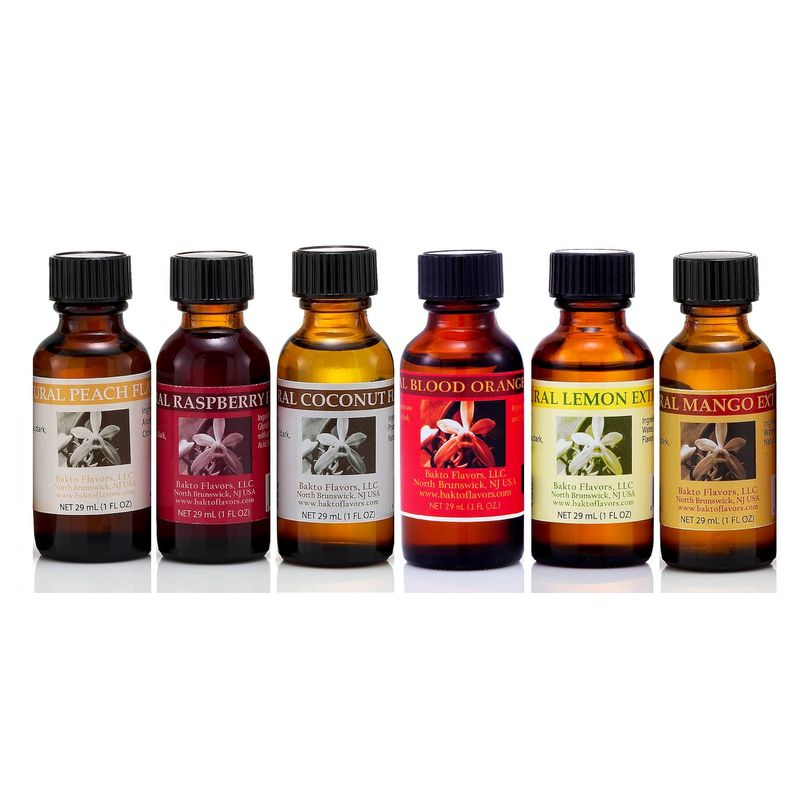 Bakto Flavors Natural Collection, Fruit - VERSION 4 - 6 (1 OZ) Bottles ...