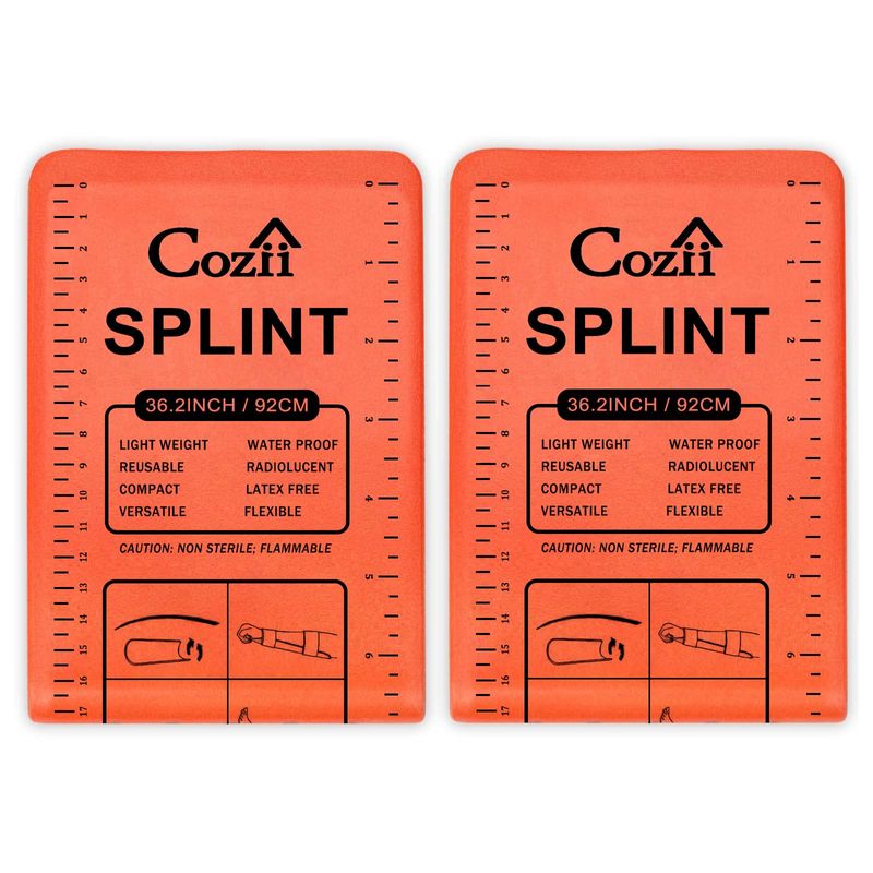 First Aid Splint, 36" X 4.3" Universal Aluminum Splints Kit, Waterproof ...