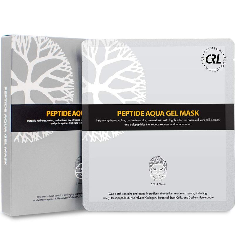 CRL Peptide Aqua Gel Mask 5 Pack, Instant Hydration, Soothing, Cooling ...