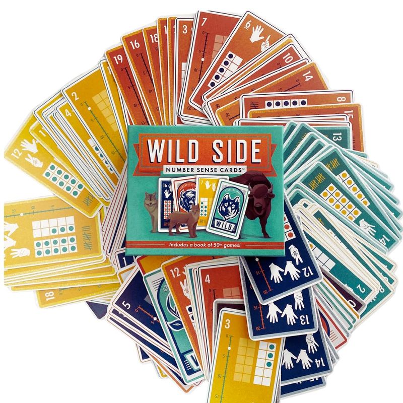 Wild Side Number Sense Cards: Award-Winning Deck with 50+ Math Games ...