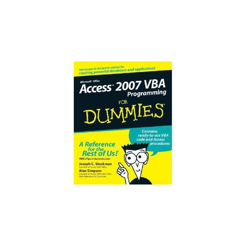 【预订】Access 2007 Vba Programming For Dummies - Online Marketplace - EveryMarket