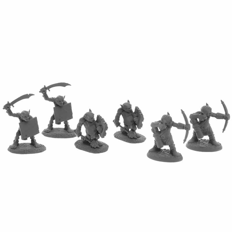 Goblin Skirmishers Miniature 25mm Heroic Scale Figure Dungeon Dwellers ...