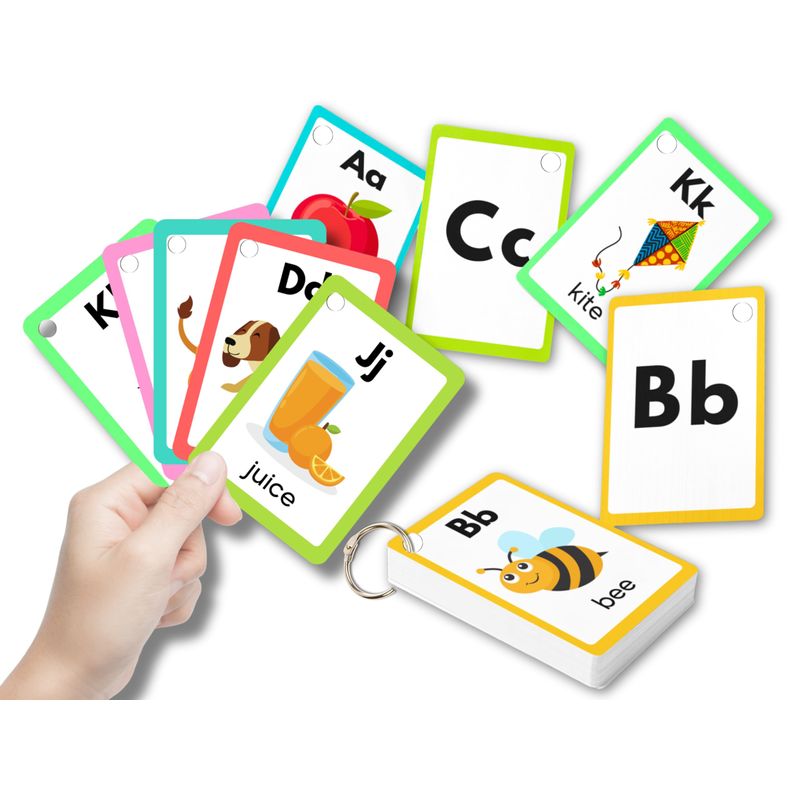 Alphabet Flash Cards Educational ABC Flash Cards, 26 Double Sided ...