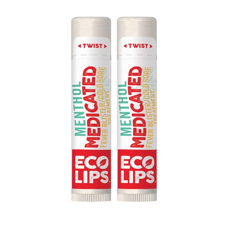 Eco Lips Certified Organic Medicated Lip Balm for Cold Sores & Fever ...