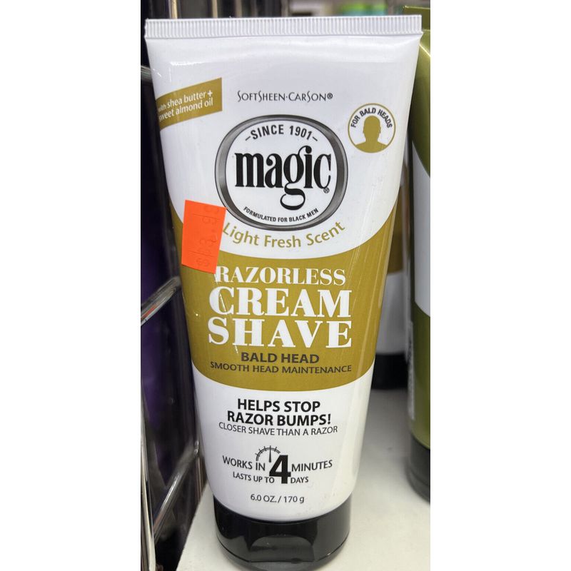 SoftSheen Carson Magic Light Fresh Scent Razorless BALD HEAD Cream ...