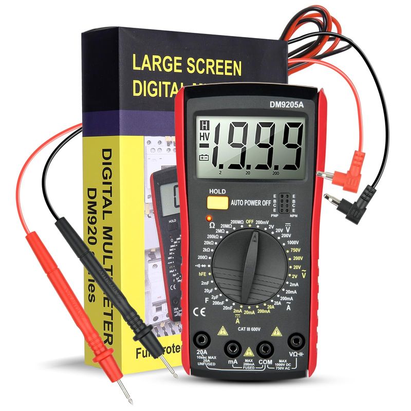 Vothen Digital Multimeter, Voltmeter, Battery Tester, Voltage Tester ...