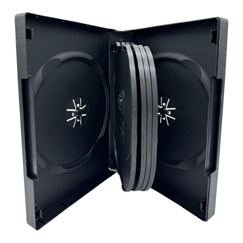 5 X Dragon Trading Black 10 Disc CD DVD Blu Ray Disc Case With 33mm ...