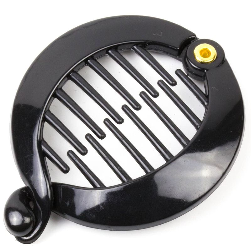 Mytoptrendz® Ladies Small Round Ponytail/Bun Holder Clips Black SET OF ...