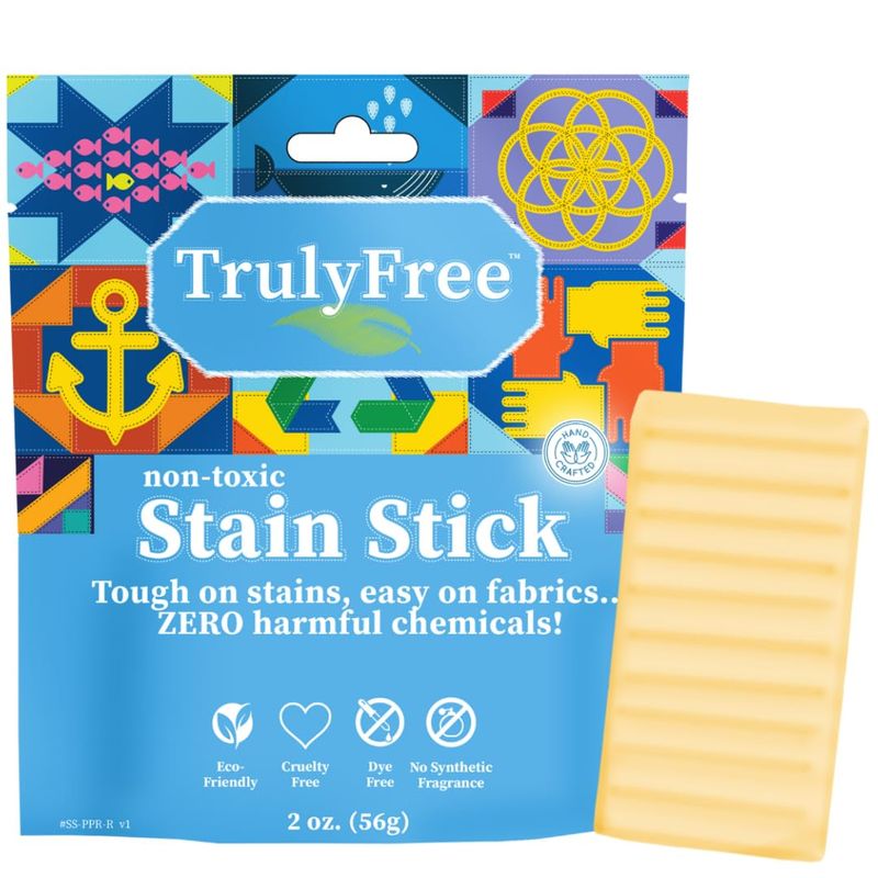 Truly Free Natural Stain Stick - Laundry Spot Remover for Clothes ...