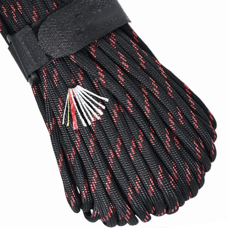 PSKOOK Paracord 0.2 inch (4 mm) Tent Rope, Paracord Bracelet, Rope ...